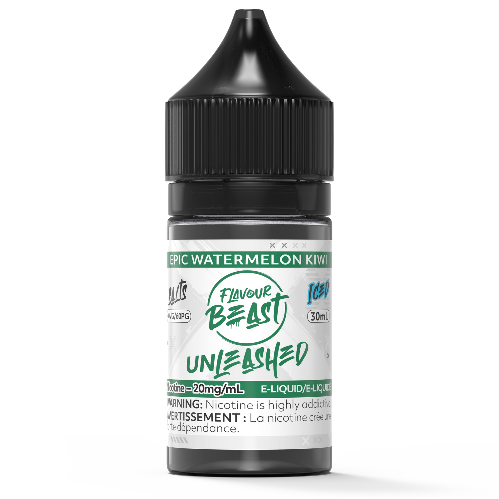 EPIC WATERMELON KIWI - FLAVOUR BEAST UNLEASHED SALT 30ML | Gas City Vapes