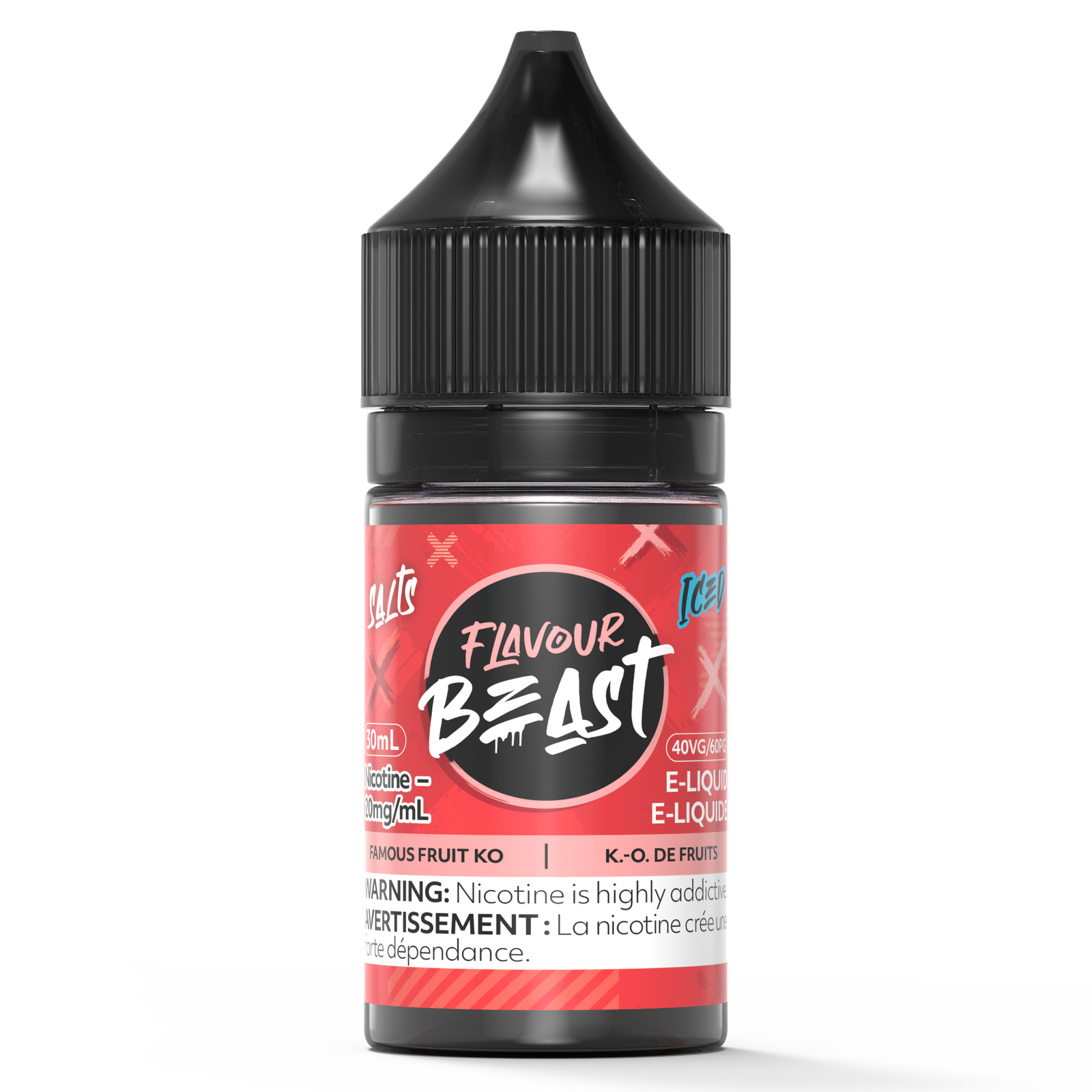 FAMOUS FRUIT KO ICED - FLAVOUR BEAST SALT 30ML | Gas City Vapes