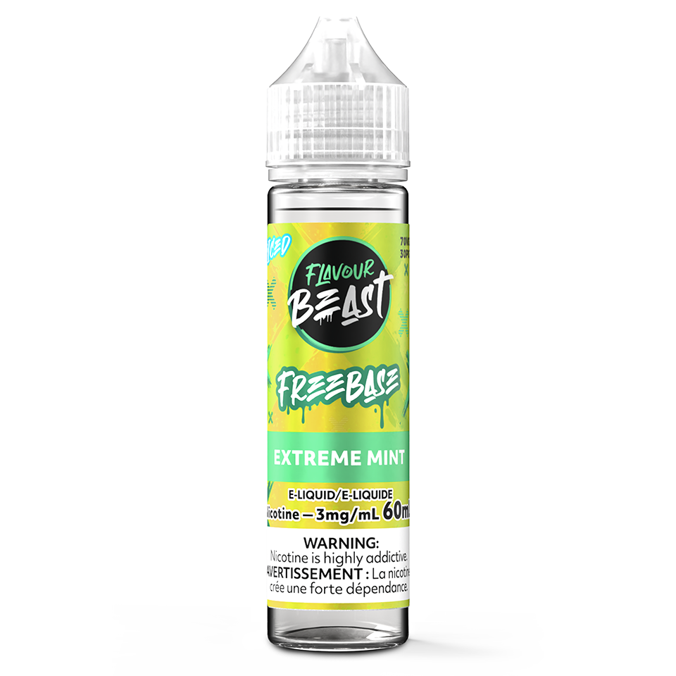 FLAVOUR BEAST 3mg Freebase E-liquid | Extreme Mint Iced