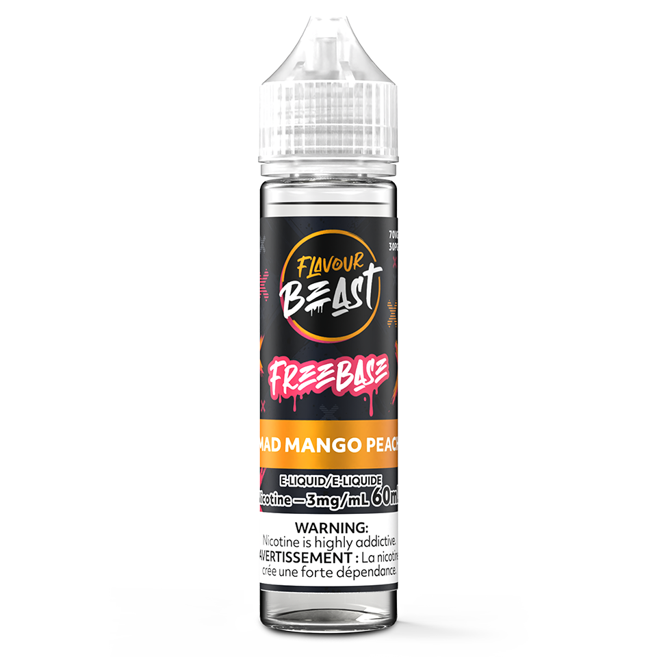 Flavour Beast 3mg Freebase E-Liquid | Mad Mango Peach