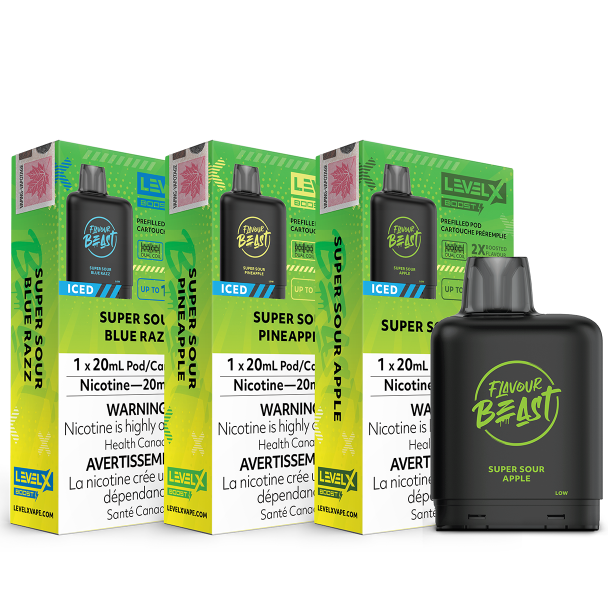 LEVEL X FLAVOUR BEAST BOOST POD 20ML | Gas City Vapes