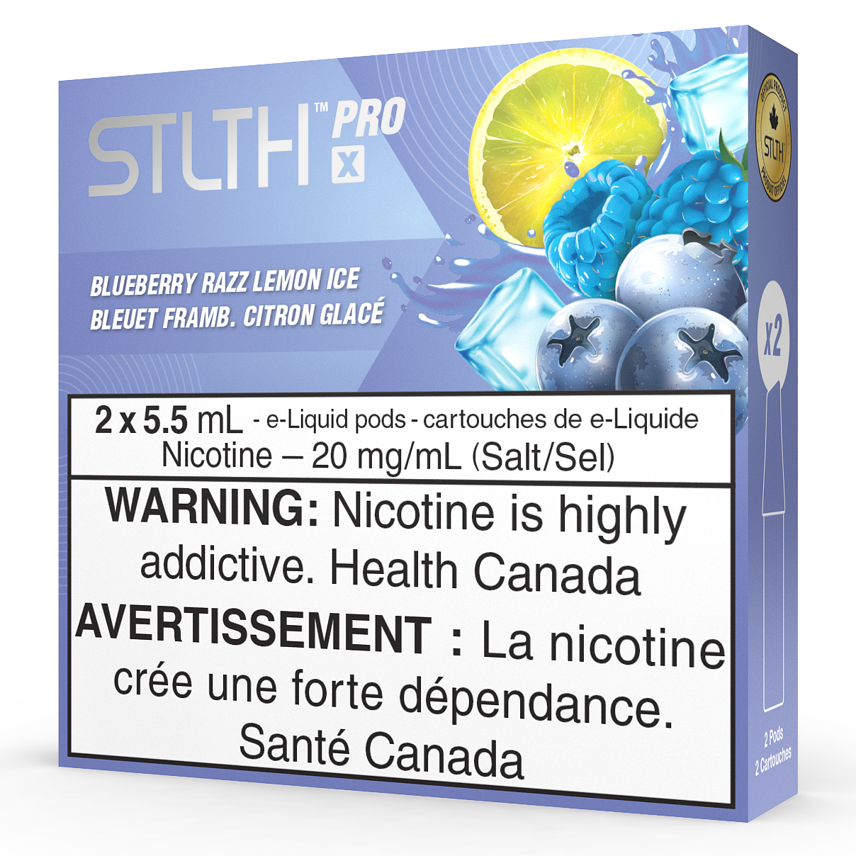 STLTH PRO X POD PACK - BLUEBERRY RAZZ LEMON ICE