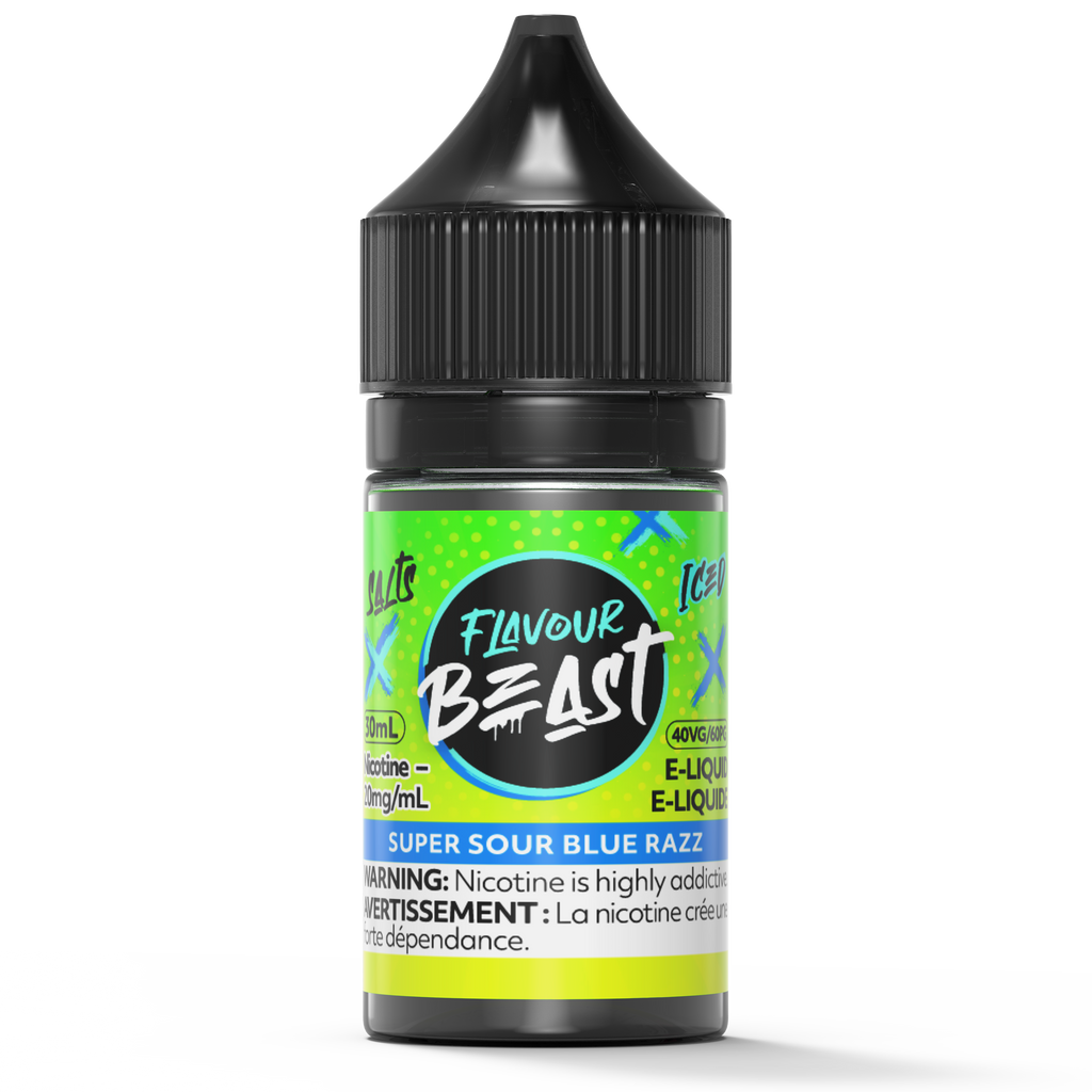 SUPER SOUR BLUE RAZZ - FLAVOUR BEAST SALT 30ML | Gas City Vapes