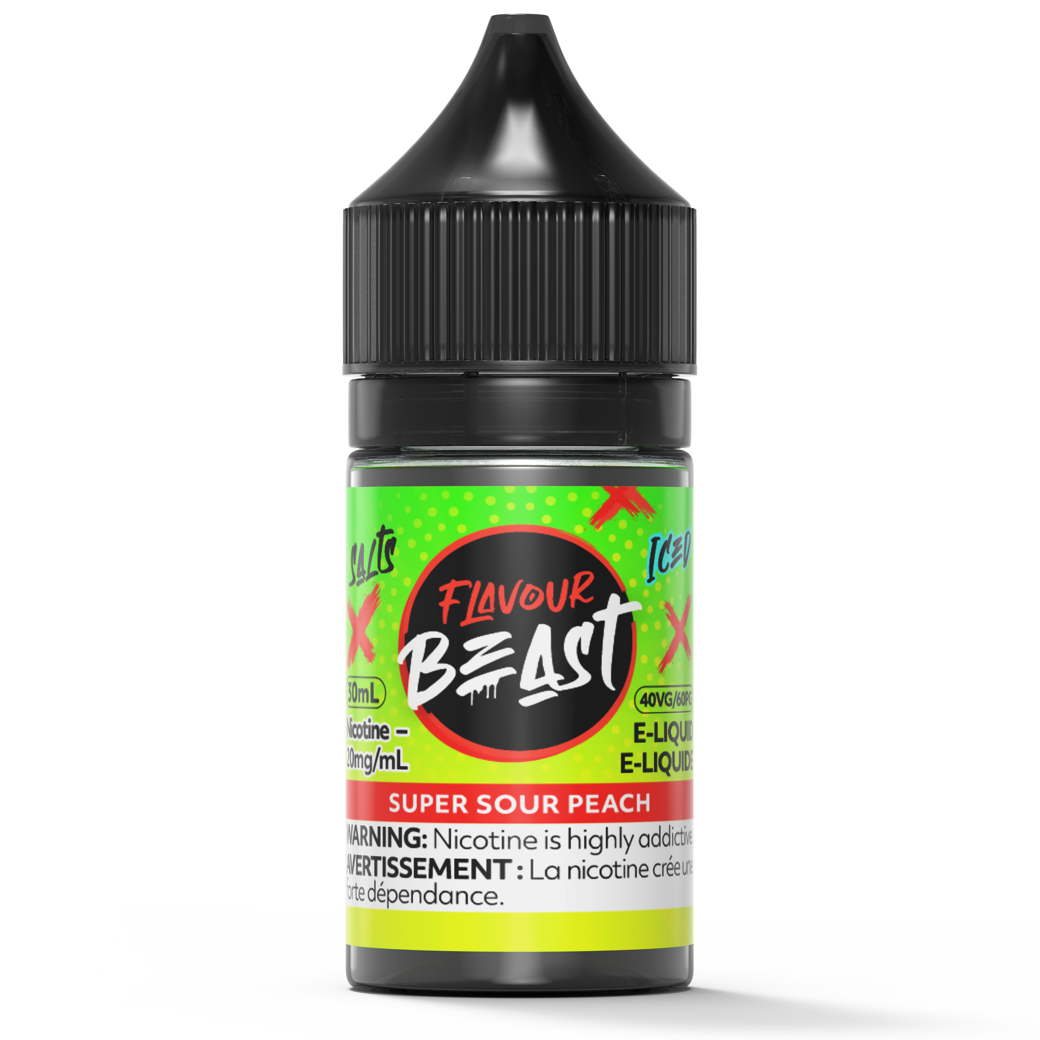 SUPER SOUR PEACH - FLAVOUR BEAST SALT 30ML