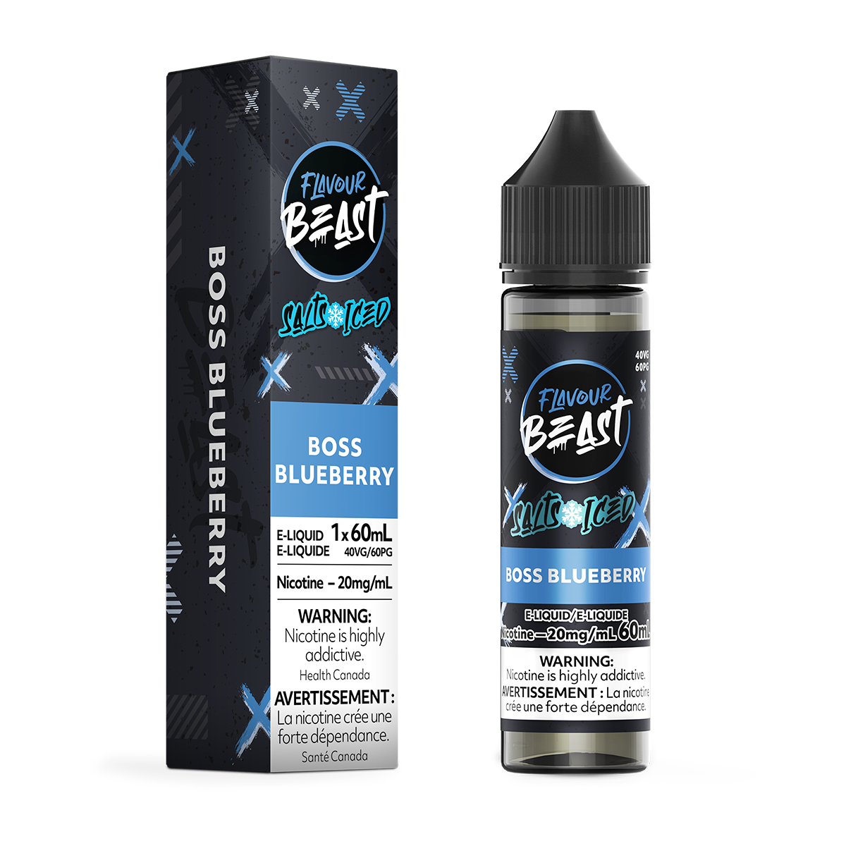 BOSS BLUEBERRY - FLAVOUR BEAST SALT 60ML [AB]